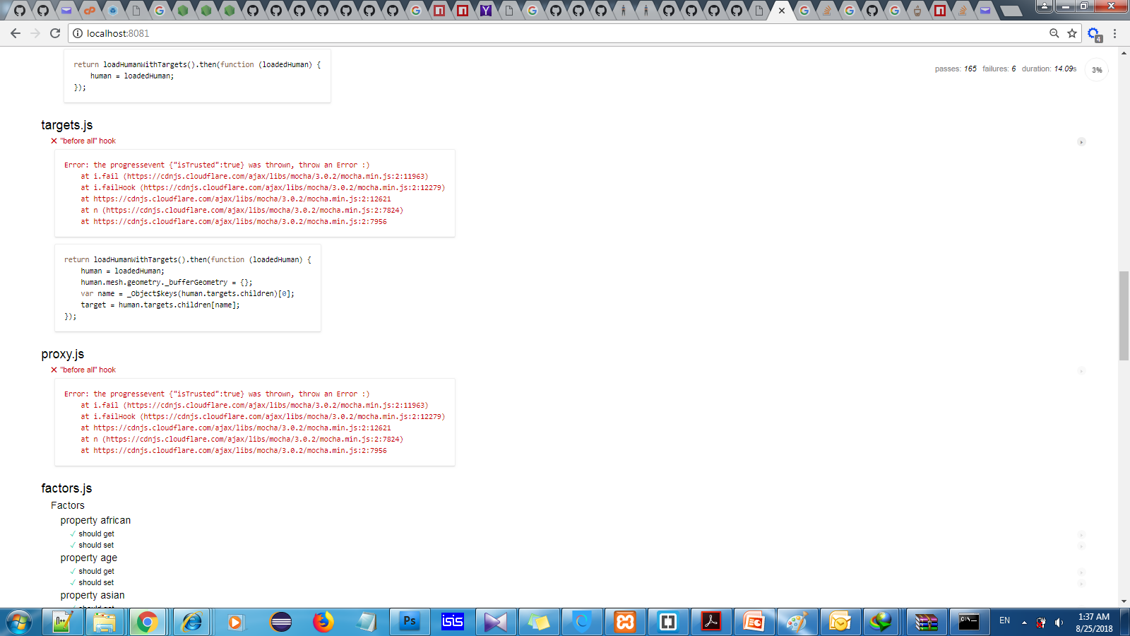 tests not passing · Issue #7 · makehuman-js/makehuman-js · GitHub