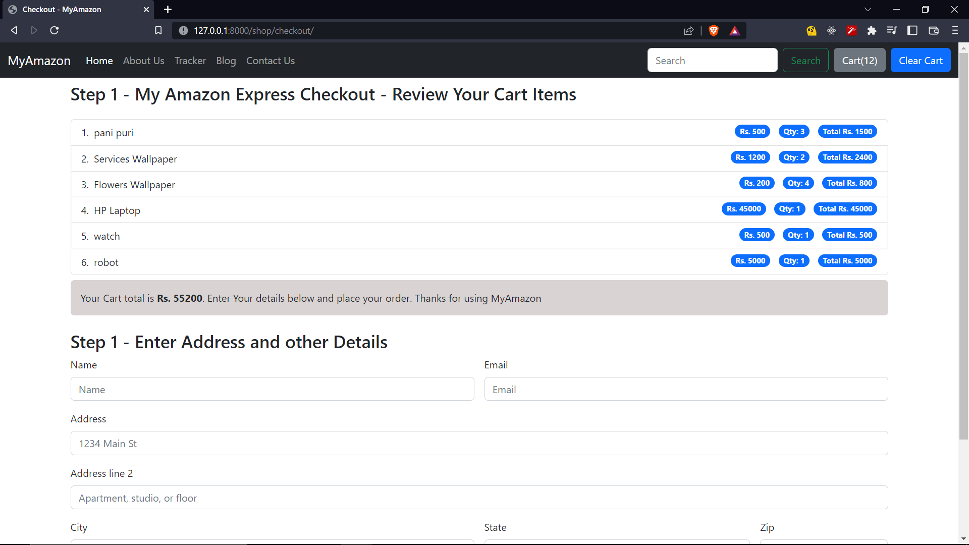 GitHub - IndrajeetNinjaCoder/myamazon