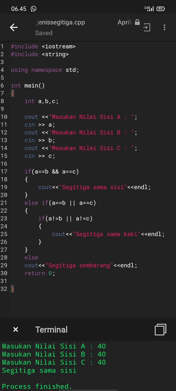 Apriliani Ayuni Anom_05_jenis segitiga sembarang · Issue #12 · RPL-SMKN-65-JKT/X-RPL-2-Dasar ...