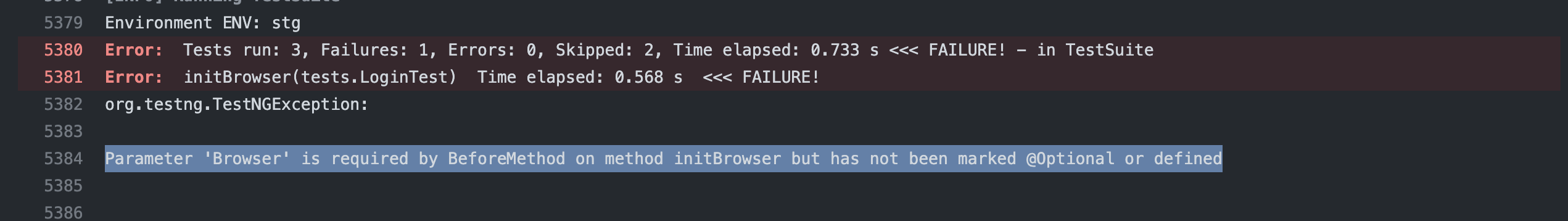Parameter Browser Is Required By Configuration On Method Setup But