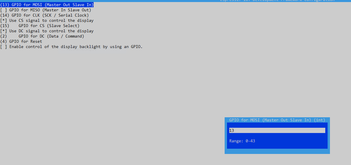 ESP32-S2 Projects cannot use pin numbers higher than 39 when configuring through menuconfig ...