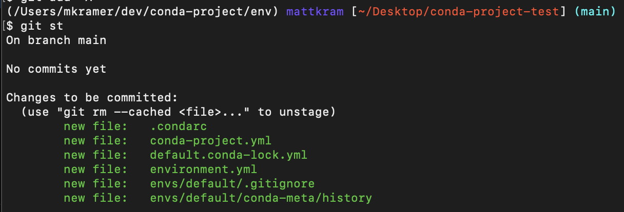 Add .gitignore to the created environment · Issue #25 · conda-incubator ...