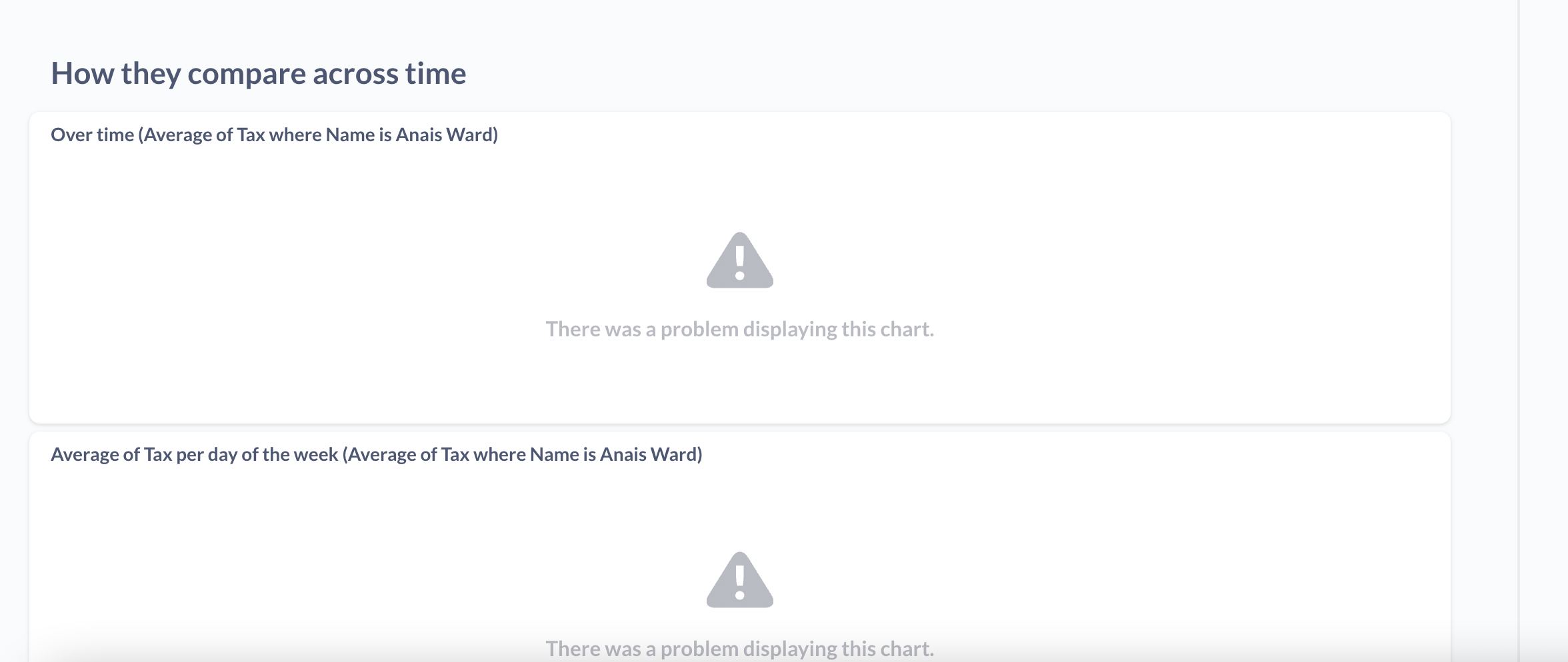 Automatic Explorations `compare To The Rest` Option Fails For Questions With Joined Table Data 