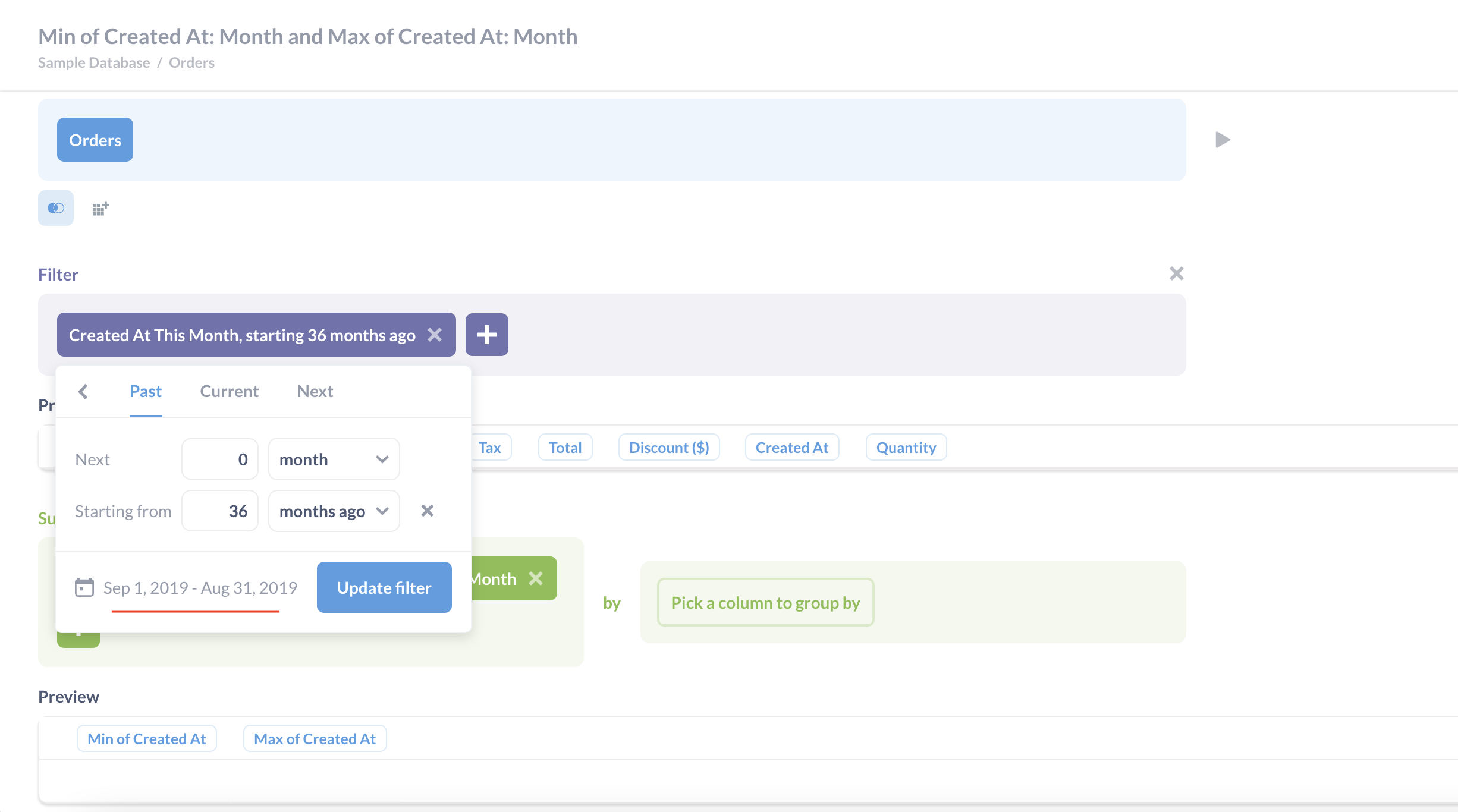 When Using Date Filters And Setting Up Relative Dates Starting From The Range Specified