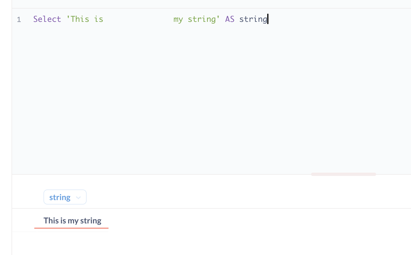 Give option to keep all white spaces and not get removed by default · Issue #30351 · metabase ...