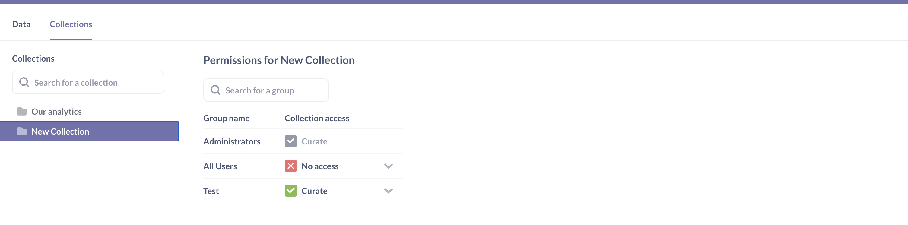 Users with No Access to the Collection Our Analytics are not able to define a dropdown list from ...