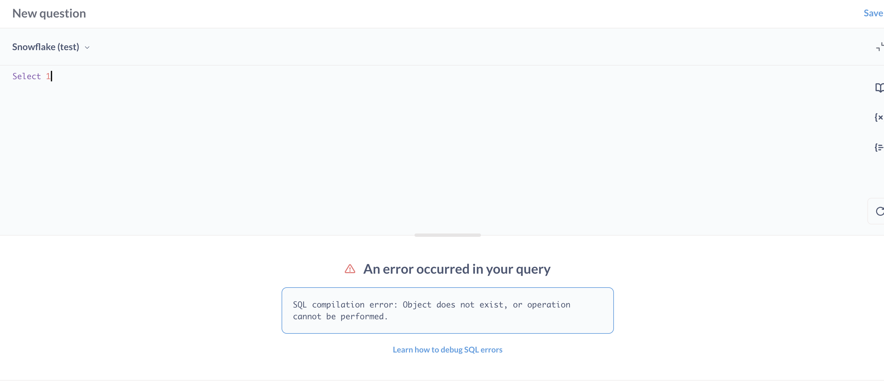 Snowflake Database Setting allows you to input small caps role but breaks connection afterwards ...