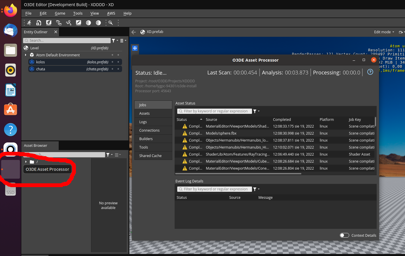 [Linux] Asset processor's icon is missing on taskbar · Issue #11409 · o3de/o3de · GitHub