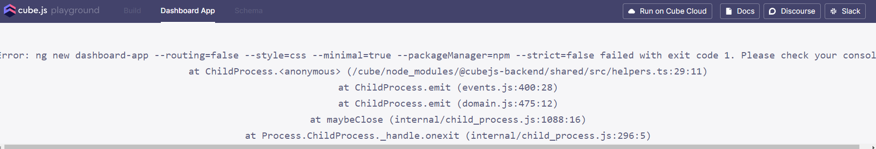 Dashboard App generation is broken · Issue #2074 · cube-js/cube · GitHub