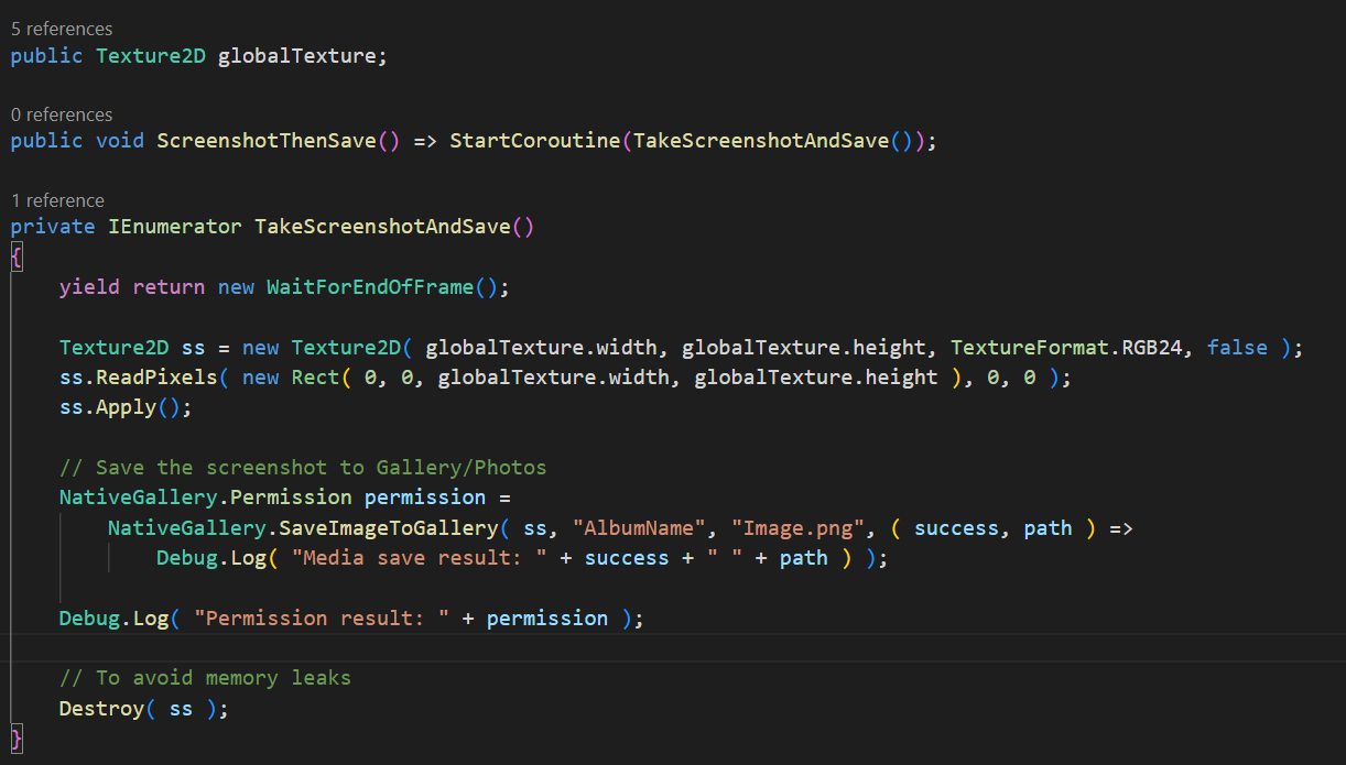 Saving of texture as png to Android Phone's gallery. · Issue #269 · yasirkula/UnityNativeGallery ...