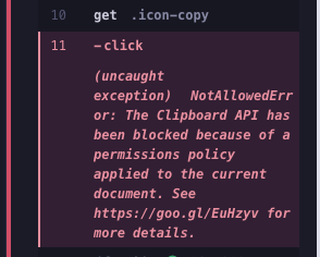 Get 'uncaught:exception' for Clipboard API · Issue #26609 · cypress-io ...