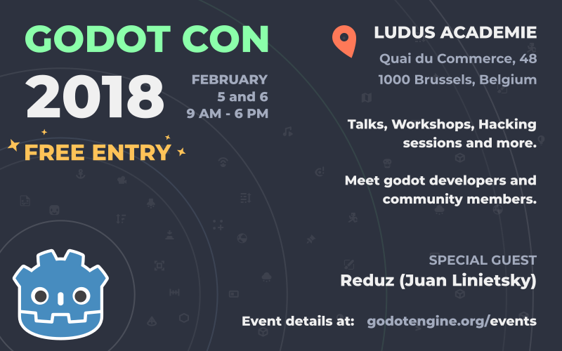 Banner/poster for GodotCon 2018 · Issue #9 · godotengine/godot-design ...