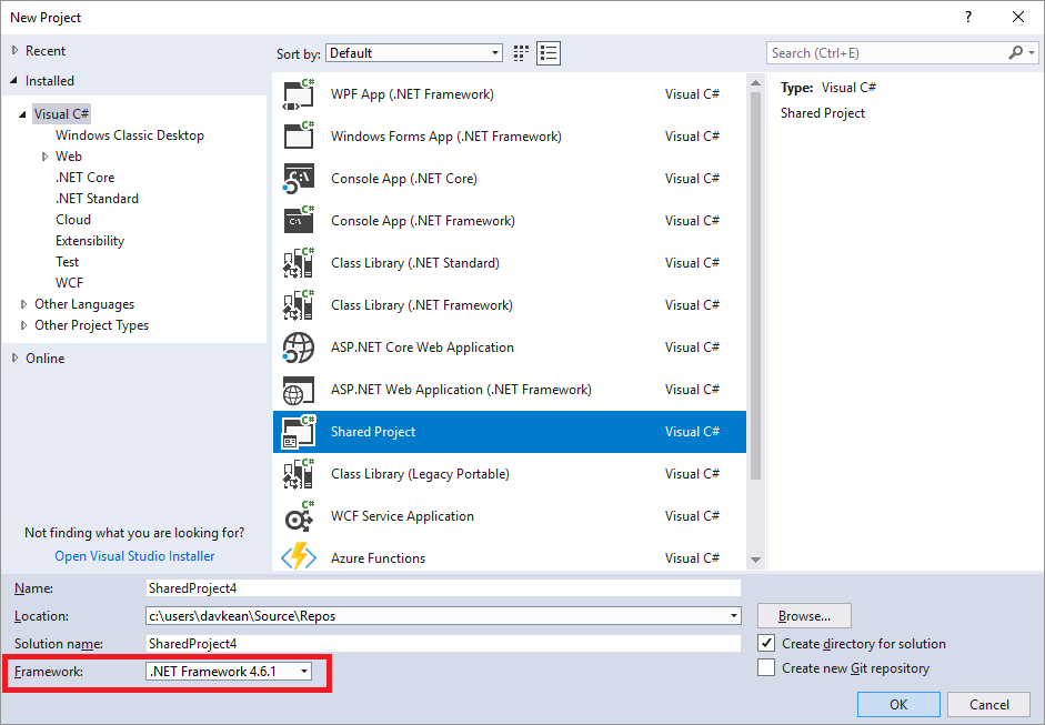 Shared Projects Have Target Framework Drop Down · Issue 3300 · Dotnet Project System · Github