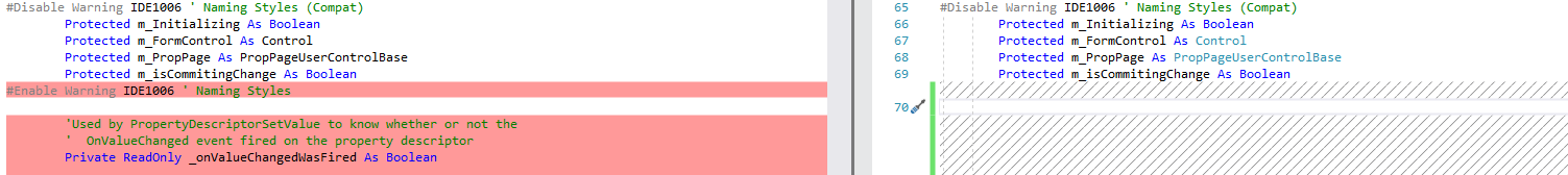 Unused Variable Code Fix Removed Preceding Vb Pragma · Issue 31039 · Dotnetroslyn · Github