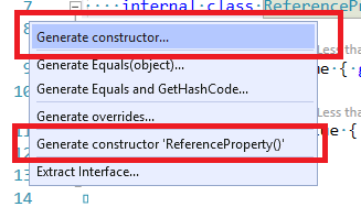 Generate constructor/Generate default constructor should be grouped together · Issue #34206 ...