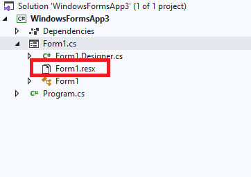 Windows Forms template has a resource by default · Issue #1479 · dotnet/winforms · GitHub