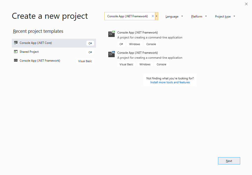 Console Apps (.NET Core) need icon differentiation between languages · Issue #5343 · dotnet ...