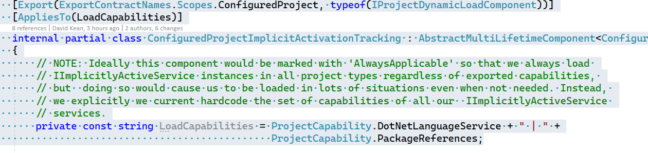 "Unused private member" fires on private constants that are used by ...