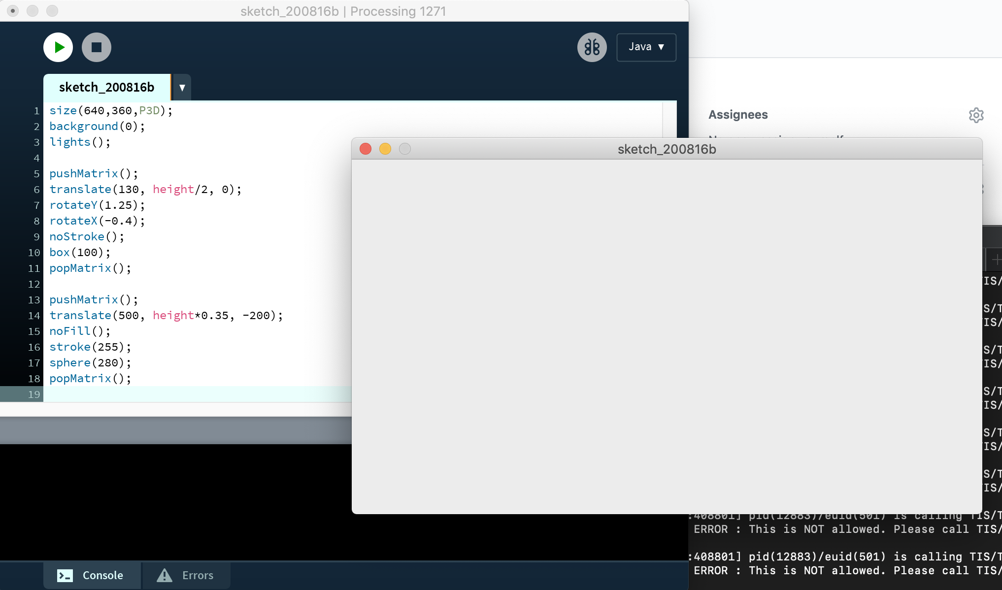 P3D Rendering Blank · Issue #121 · benfry/processing4 · GitHub
