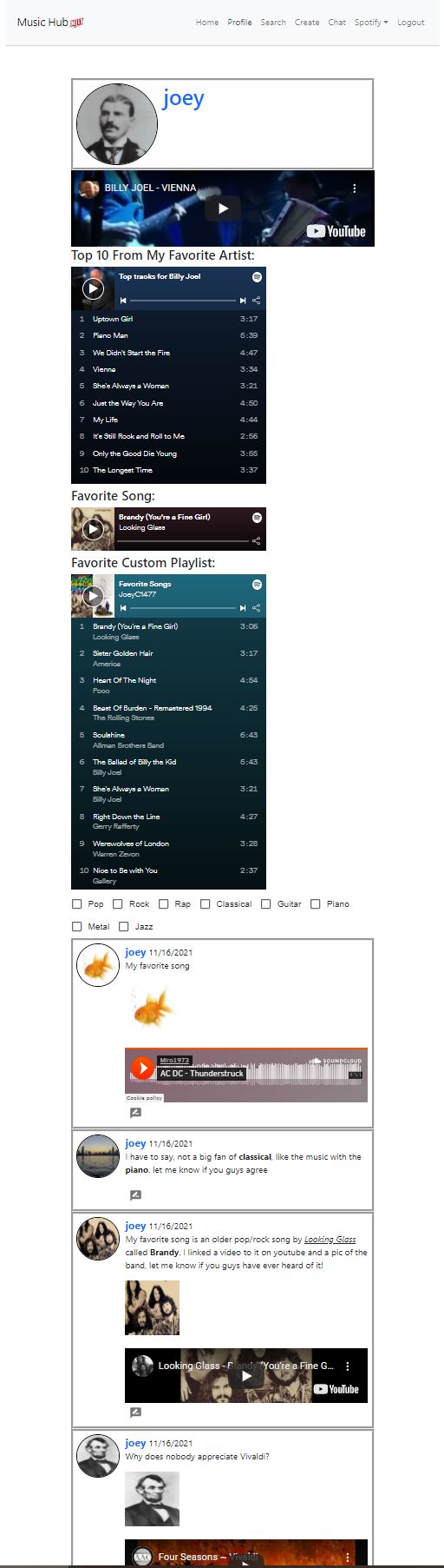 GitHub - Giuseppe1477/Group-Social-Medial-Website: Semester-Long CS490 Assignment