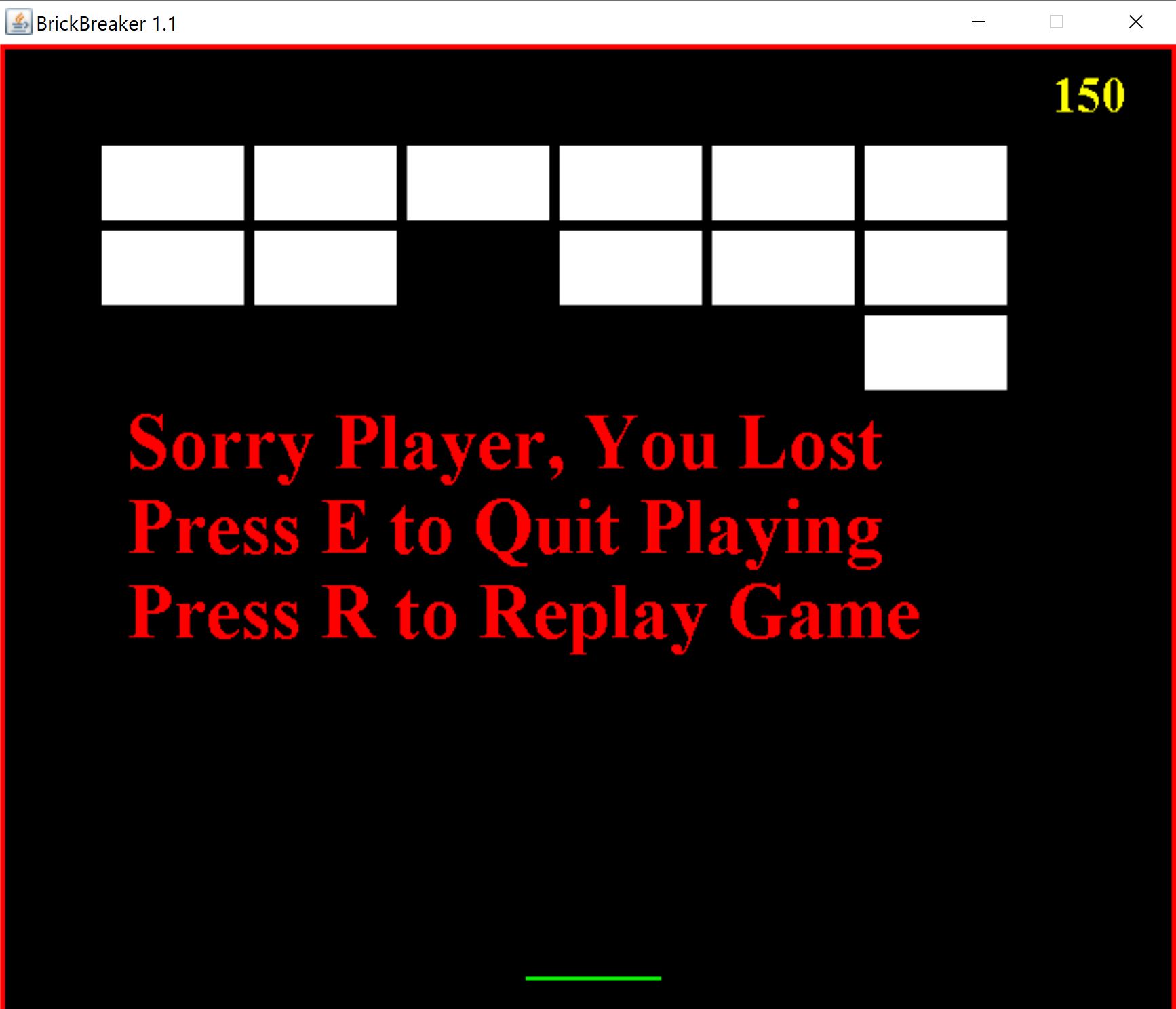GitHub - Giuseppe1477/breakout: Brick breaker/Breakout game coded in Java