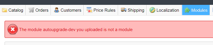 The module autoupgrade-dev you uploaded is not a module · Issue #29209 · PrestaShop/PrestaShop ...
