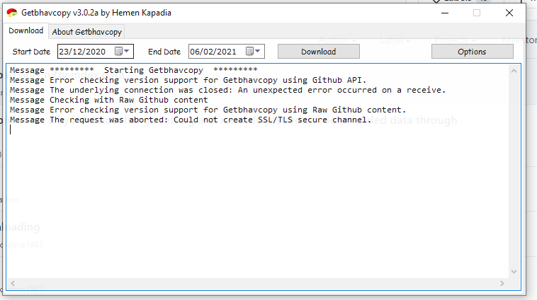 GBC not downloading data - ver 3.0.2a since 22 dec 20 · Issue #185 · hemenkapadia/getbhavcopy ...