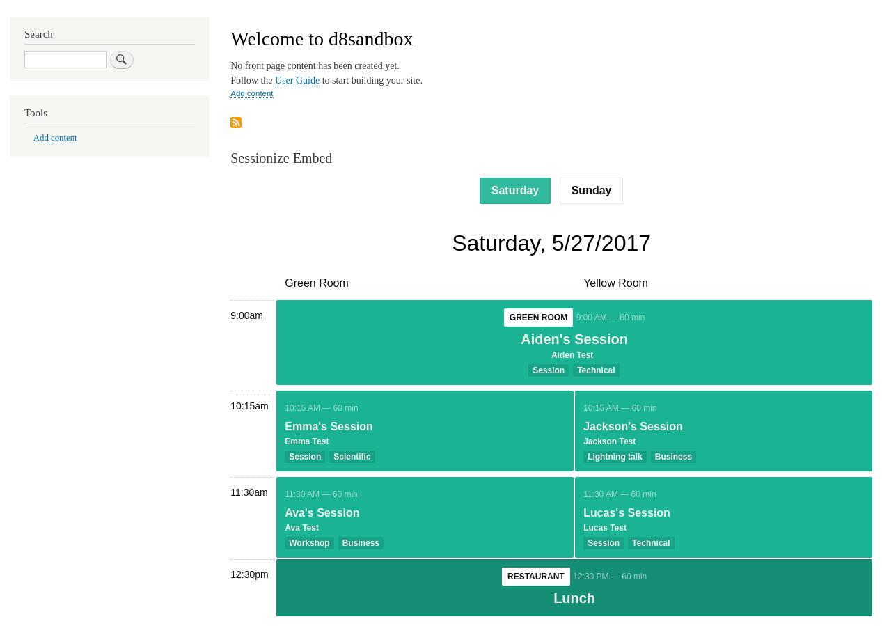 GitHub - hotwebmatter/sessionize_embed_block