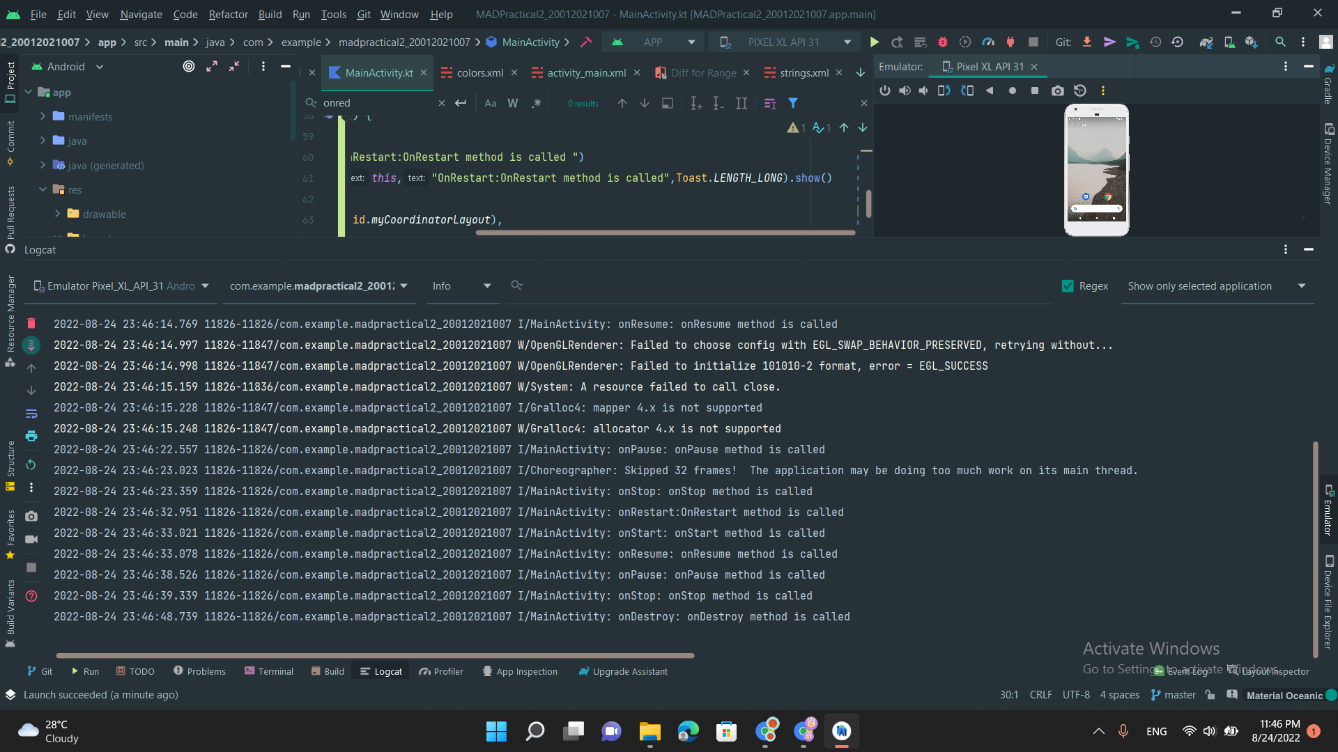 GitHub - samarth20131/MADPractical2_20012021007: practical-2 completed