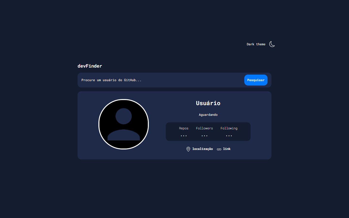 GitHub - evaaldo/BUSCADOR-USUARIOS-GITHUB: A site to search developers on github.