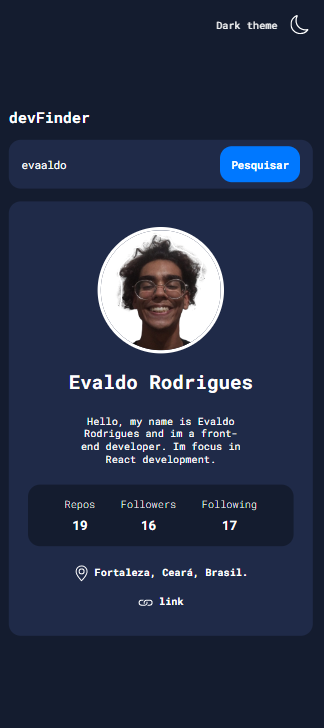 GitHub - evaaldo/BUSCADOR-USUARIOS-GITHUB: A site to search developers ...