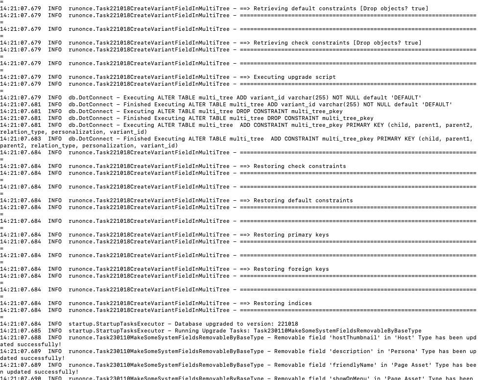 Error upgrading in Postgres · Issue #24380 · dotCMS/core · GitHub