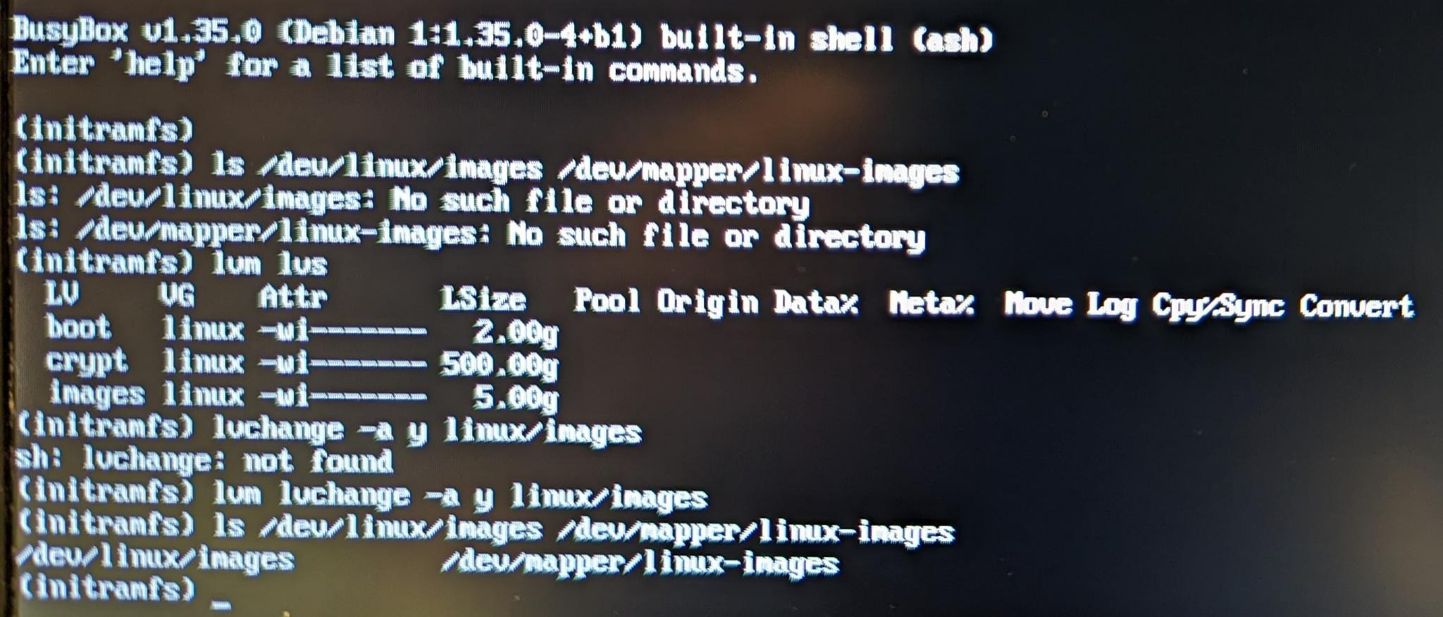 grml 2022.11 does not boot from image placed on LVM logical volume · Issue #200 · grml/grml · GitHub