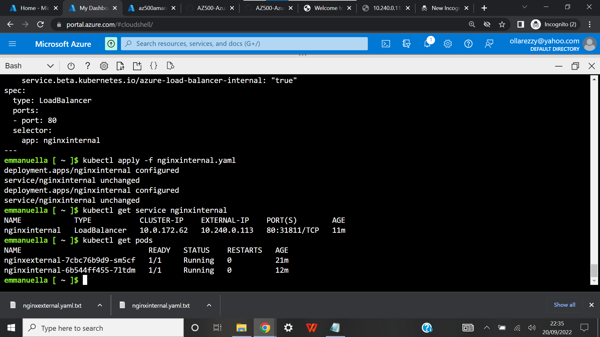 GitHub - amarachi2022/Congifured-AKS-to-host-a-Service: Deployed an Eternal and Internal Service ...