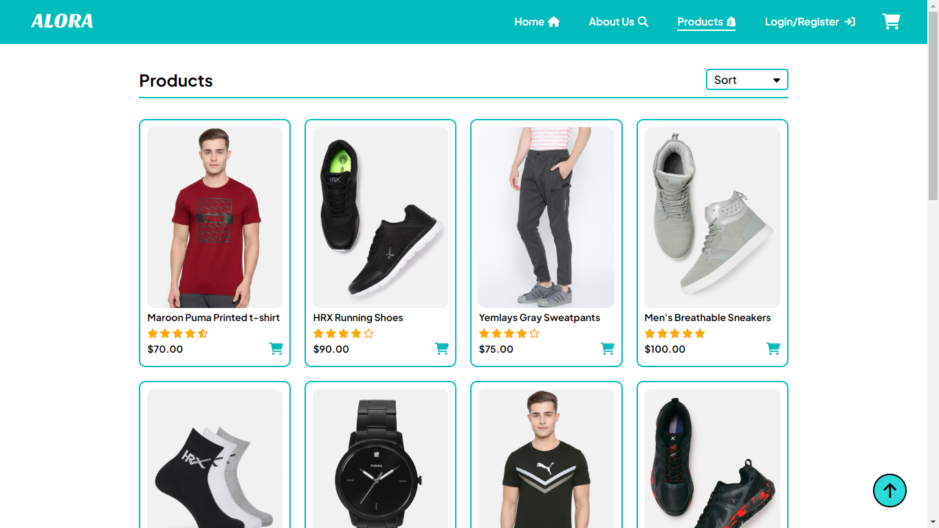GitHub - otizgit/Alora-E-Commerce-Website