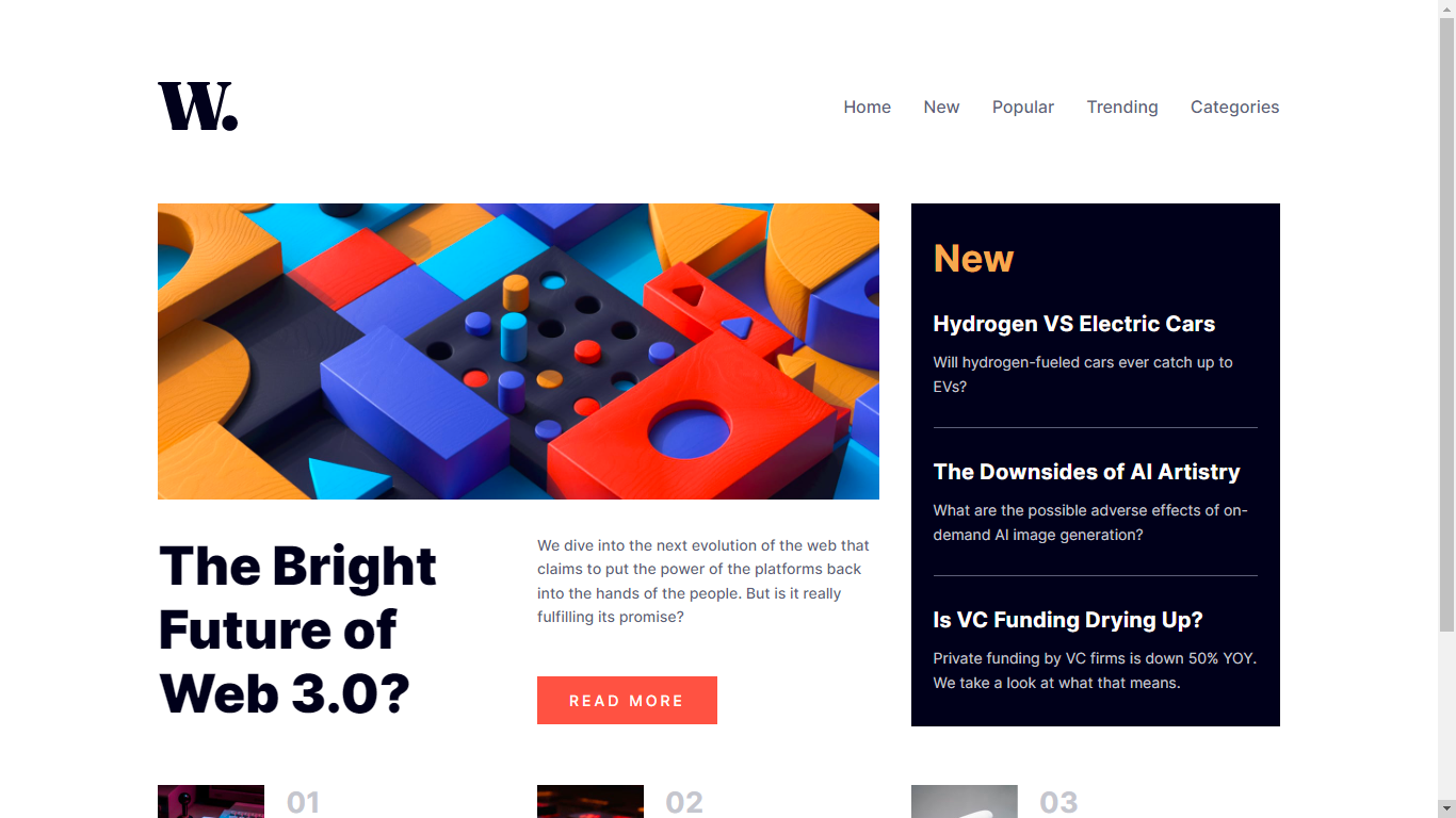 GitHub - otizgit/News-Homepage