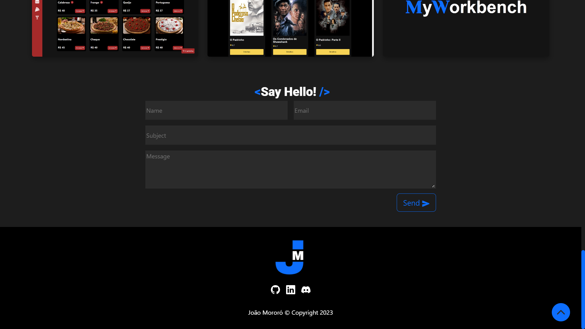 GitHub - joao-mororo/portfolio: My personal website, containing information about me, my career ...
