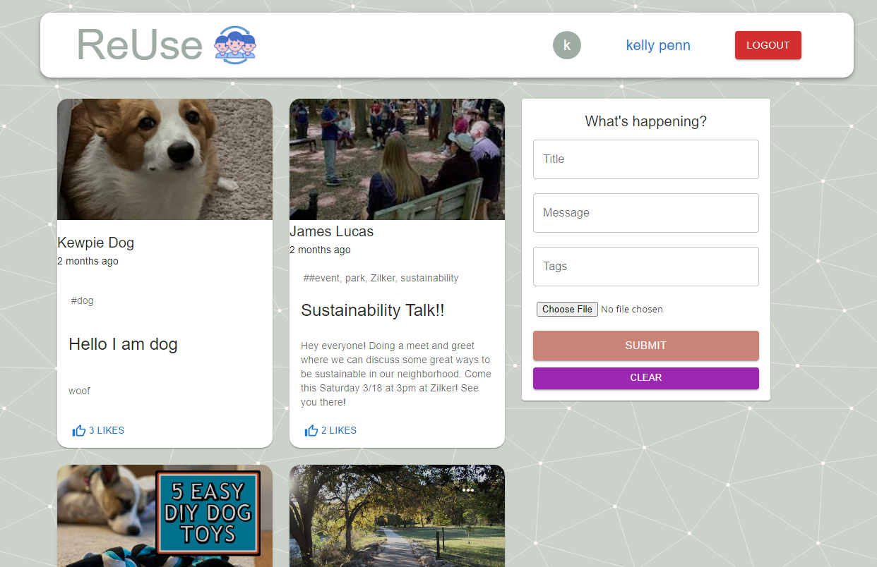 GitHub - kellyhubs/ReUse: Capstone Project for Sept 2022 ACC's Software Developer Bootcamp