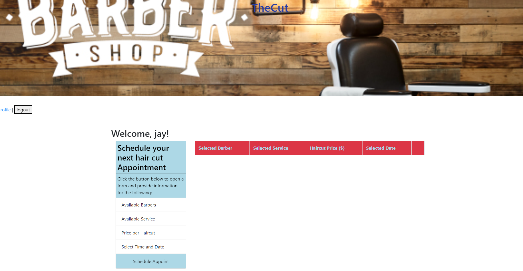 GitHub - skyman529/TheCut: Haircut appointment app