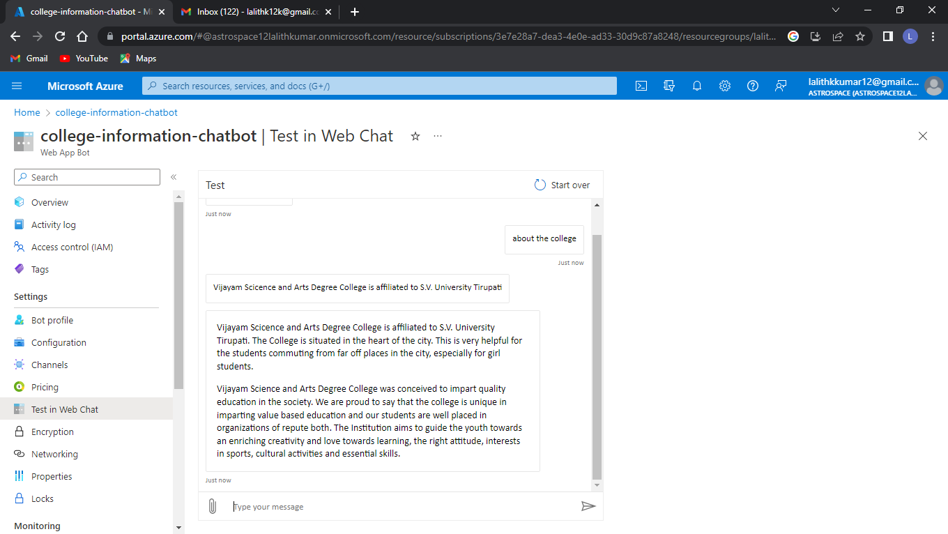 GitHub - Lalith-Kumar-K/College-Information-Chatbot: This chatbot is ...