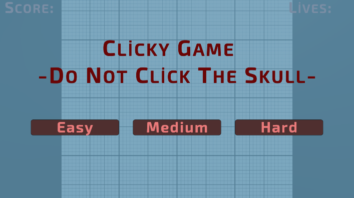 Github Ahmettahasener Clicky Game Explosion Clicker Game By Clicking On Non Skull Boxes