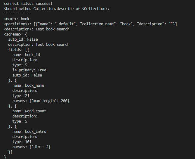 [Bug]: follow the offical guideline, when insert the book data, there is error occur ...