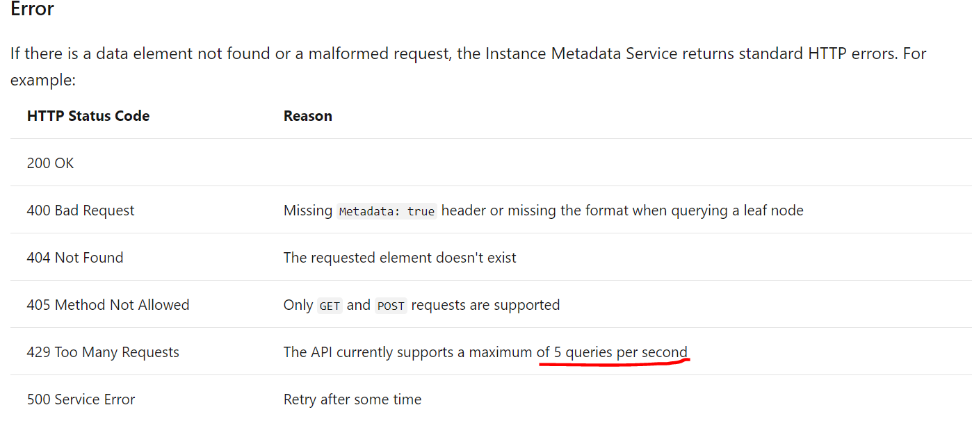 Getting too many requests when querying the instance metadata service inside azure VM · Issue ...