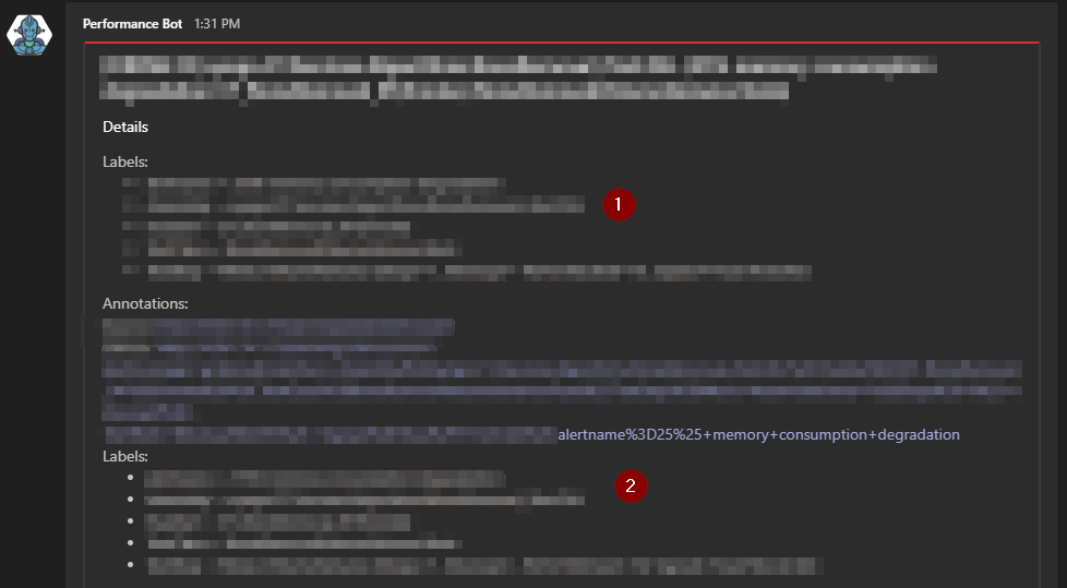 [NG-Alerting] Microsoft Teams template missing new-lines before Annotations & Silence (cosmetic ...