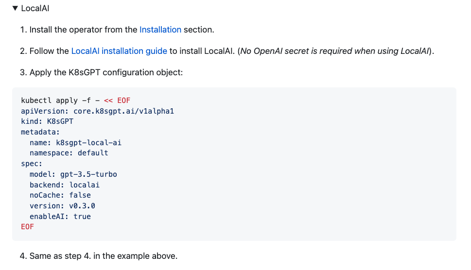 [Question]: failed while calling AI provider localai: error, status ...