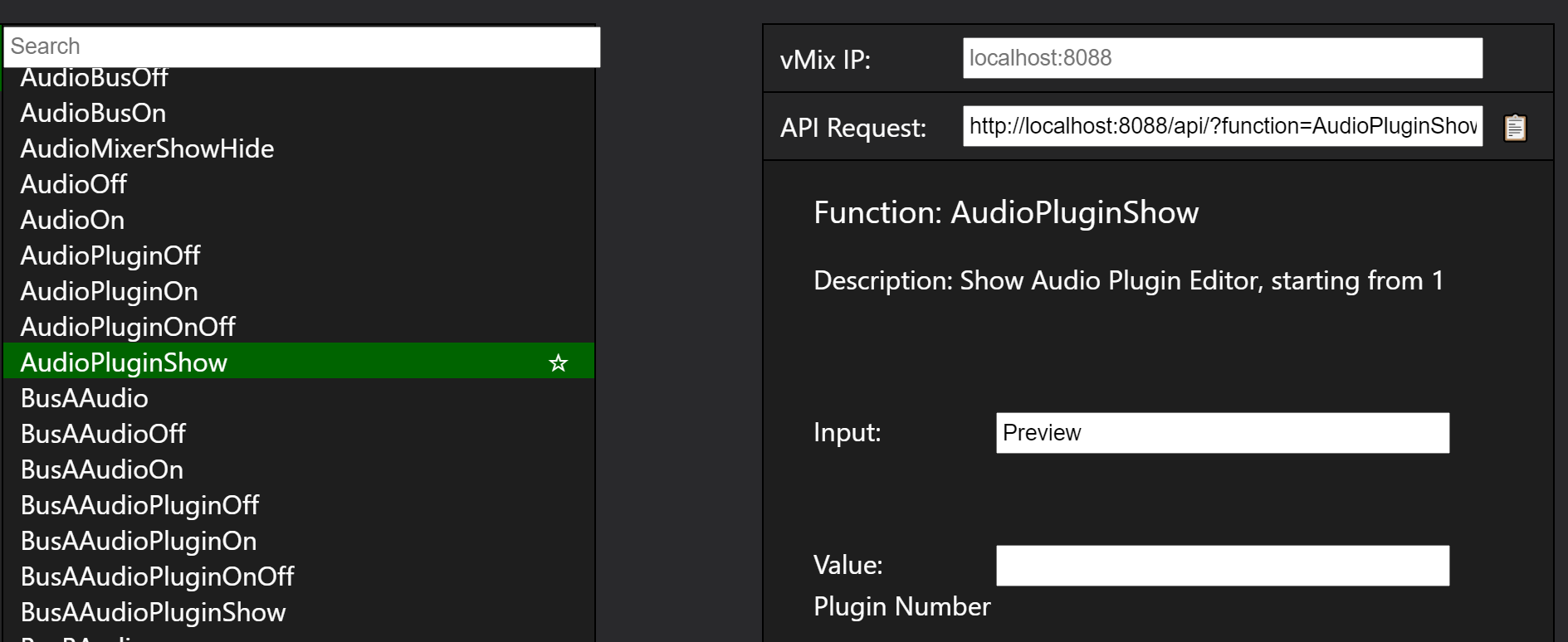 How to have instance feedback of the AudioPluginOnOff function in Vmix? · Issue #89 · bitfocus ...