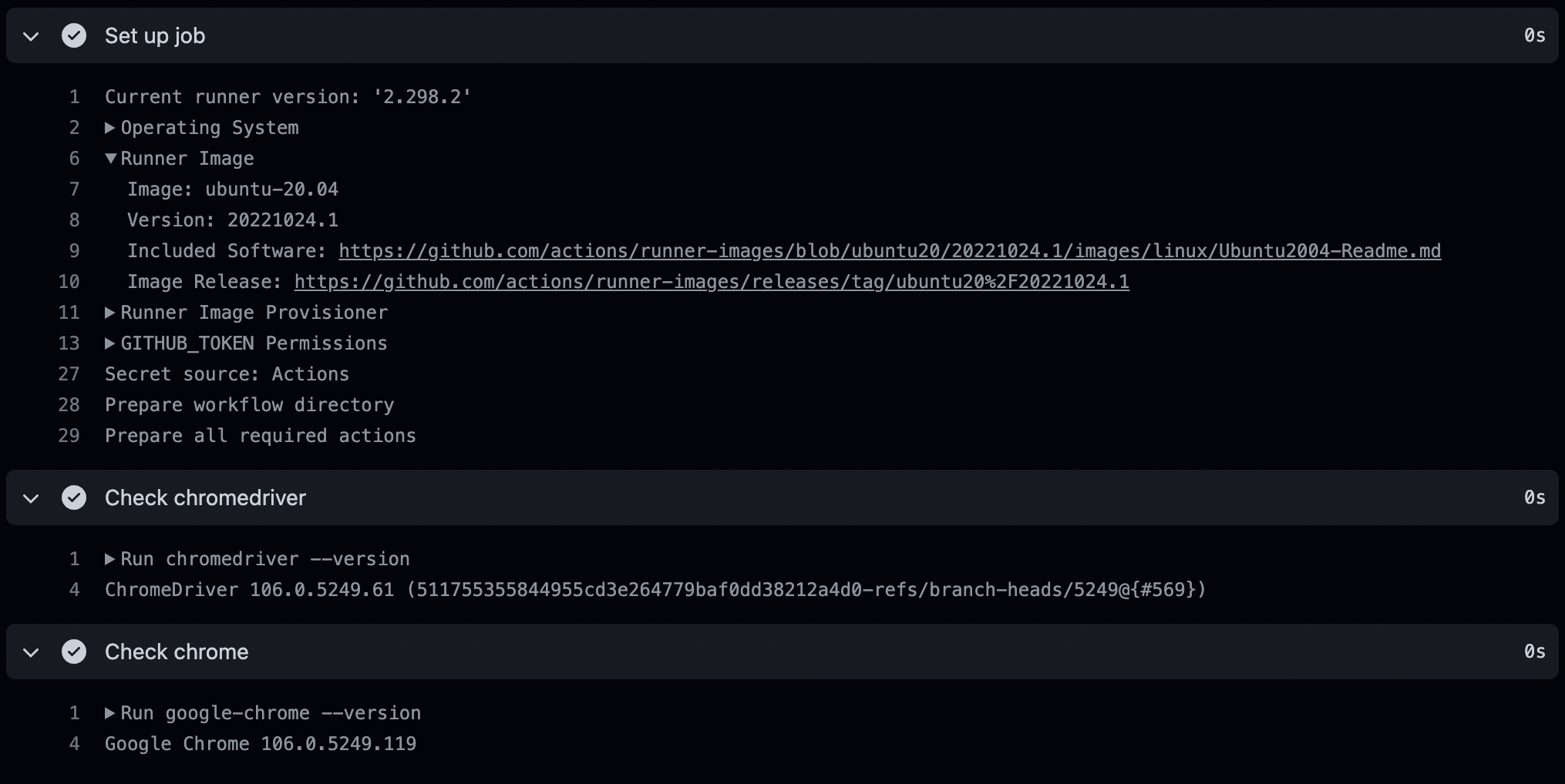 Chrome And Chromedriver Arent Identical · Issue 6489 · Actionsrunner Images · Github