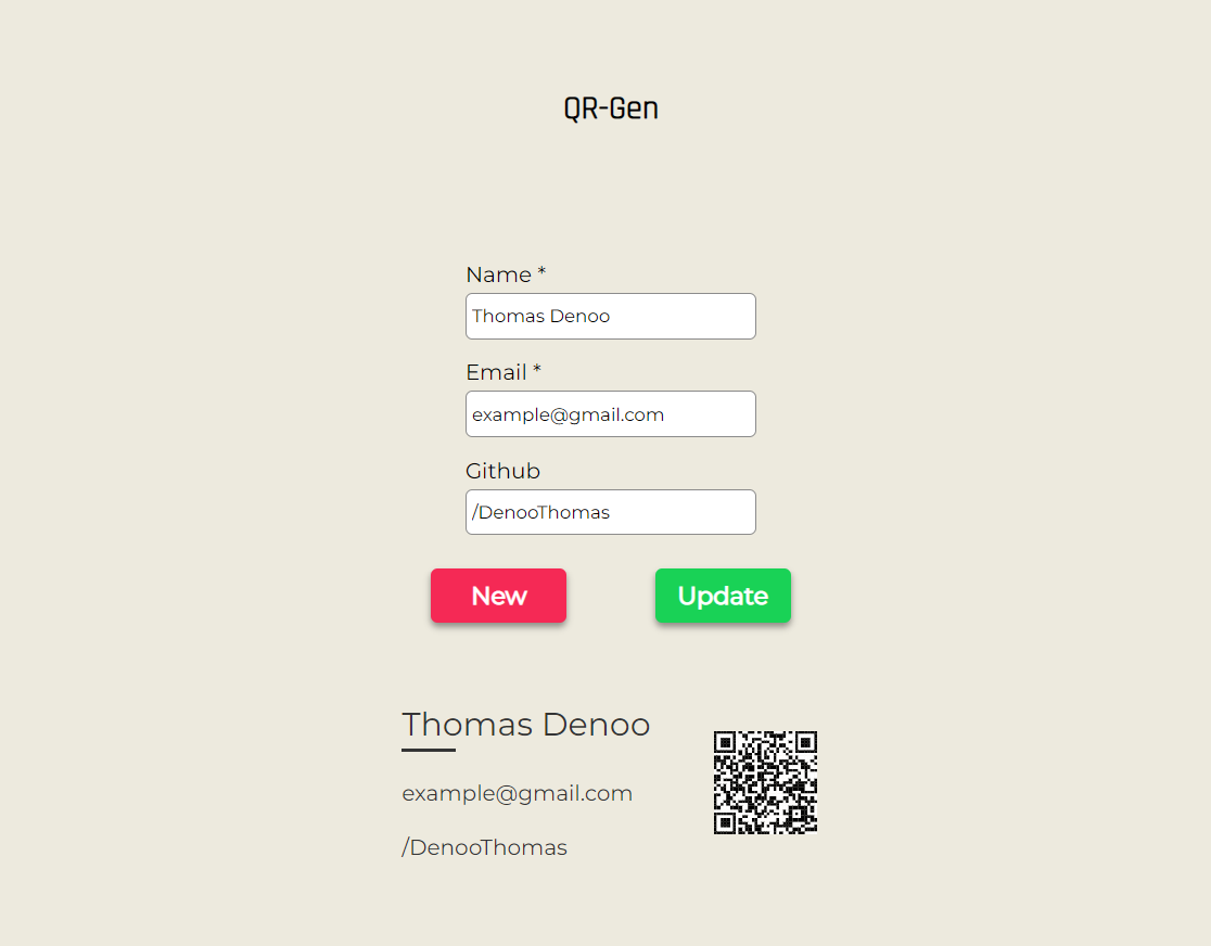 GitHub - DenooThomas/qrcode