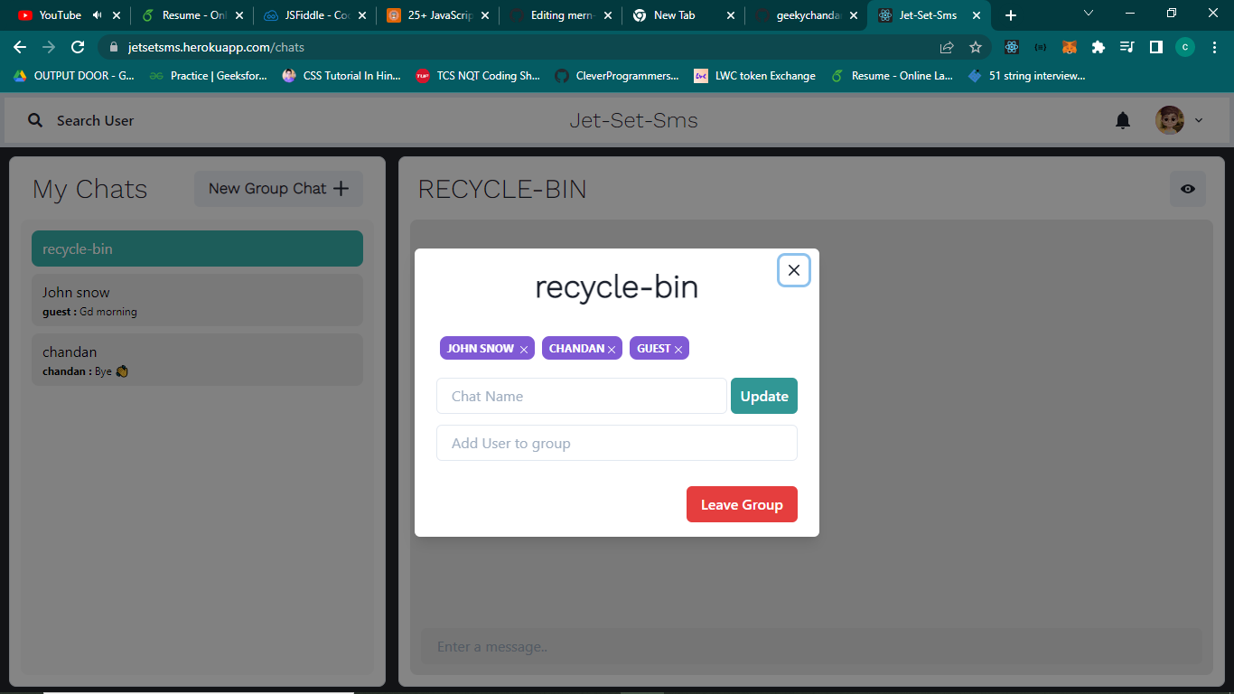 GitHub - geekychandan/mern-chat-app