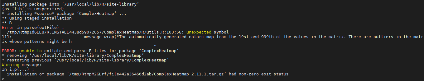 installation error · Issue #893 · jokergoo/ComplexHeatmap · GitHub